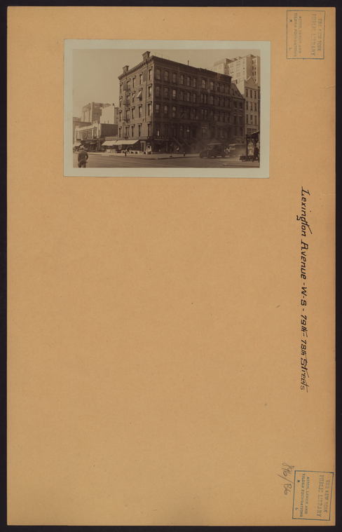 Manhattan: Lexington Avenue - 78th Street - NYPL Digital Collections