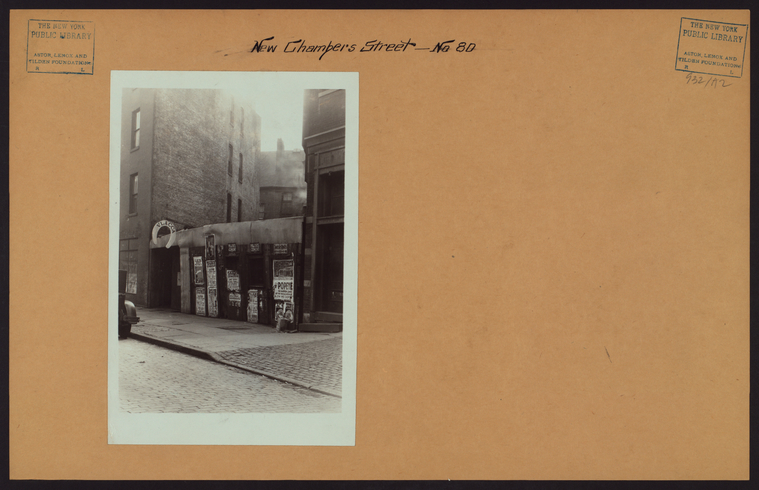 Manhattan: New Chambers Street - Cherry Street - NYPL Digital Collections