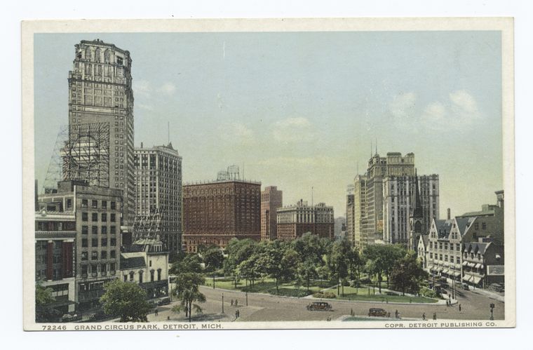 Grand Circus Park, Detroit, Mich. - NYPL Digital Collections