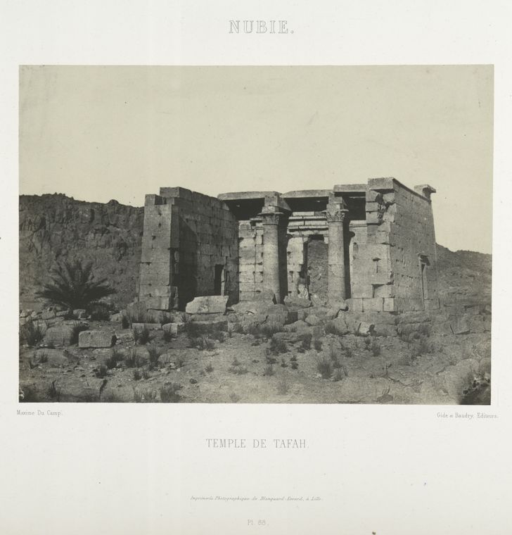 Nubie. Temple de Tafah. - NYPL Digital Collections