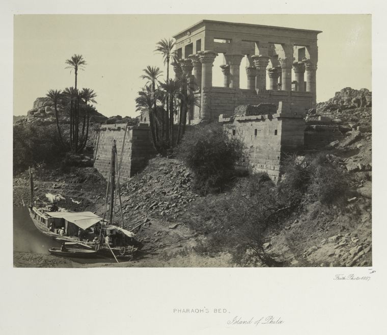 Pharaoh's Bed, Island of Philæ - NYPL Digital Collections