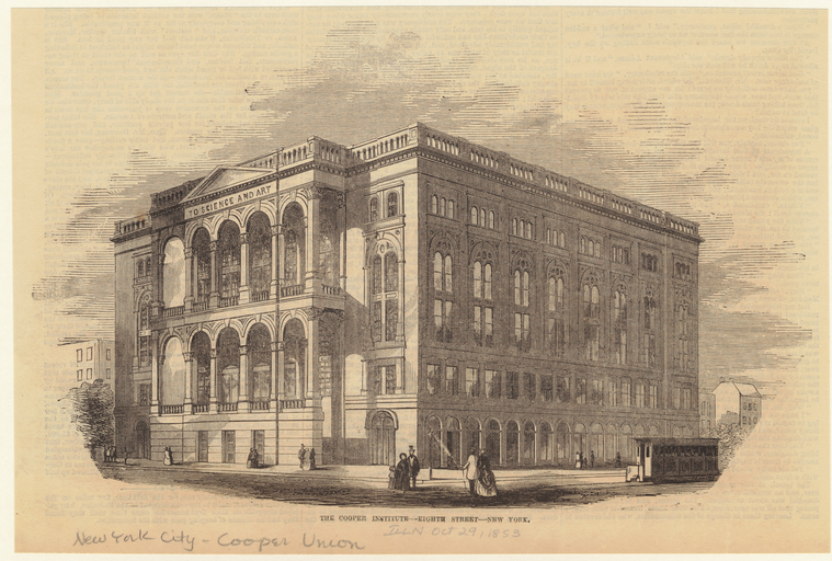 The Cooper Institute -- 8th Street -- New York - NYPL Digital Collections