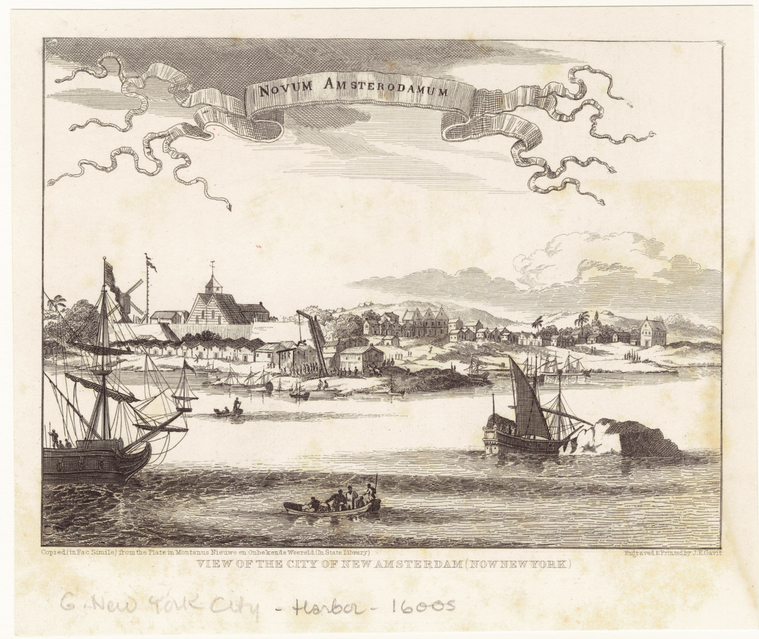 View of the city of New Amsterdam (now New York) - NYPL Digital Collections