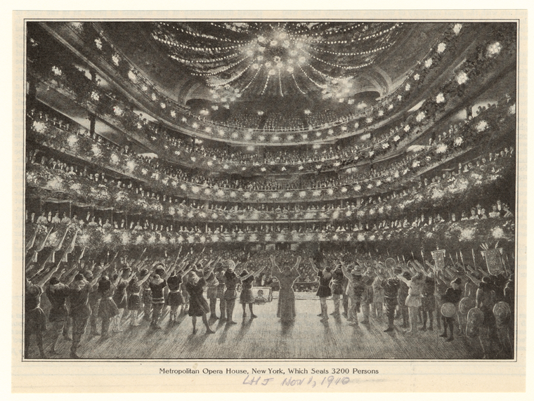 Metropolitan Opera House, New York, which seats 3200 persons - NYPL ...
