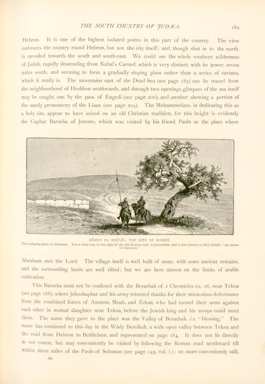 Digital Collections - Râmat el Khulîl, the sight of Mamre. The camping ...