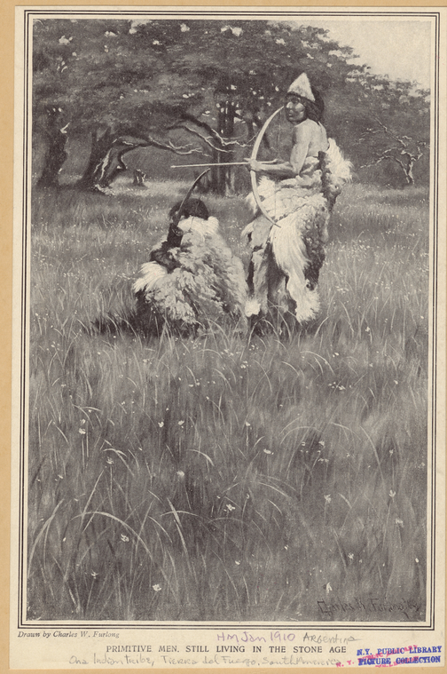 Primitive men, still living in the stone age - NYPL Digital Collections