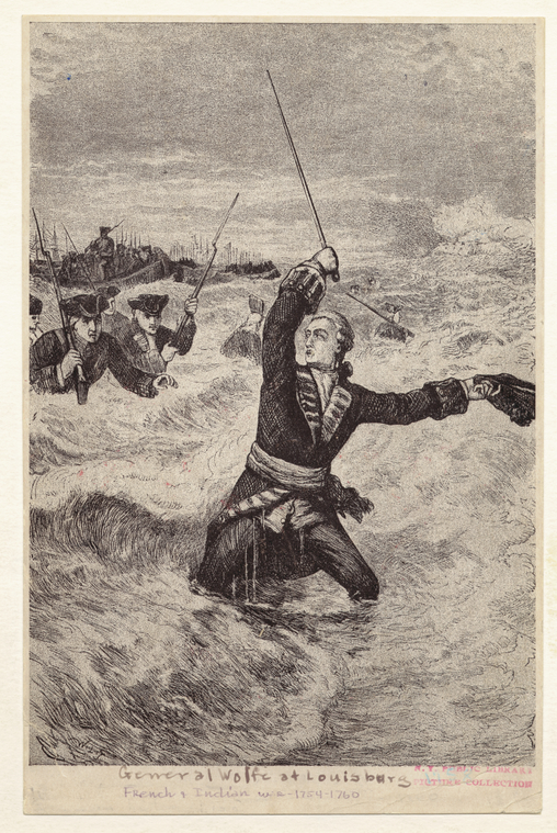 General Wolfe at Louisburg - NYPL Digital Collections