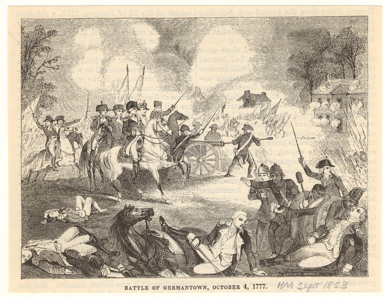 Battle of Germantown, October 4, 1777 - NYPL Digital Collections