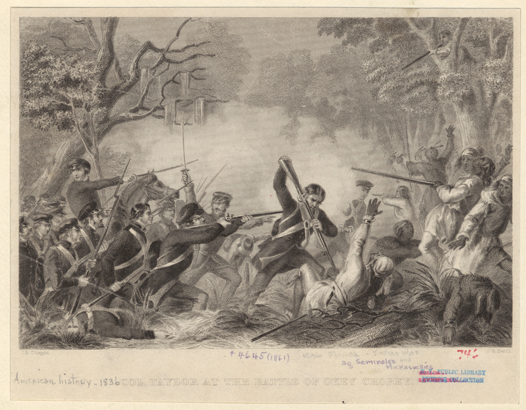 Col. Taylor at the battle of Okey Chobey - NYPL Digital Collections