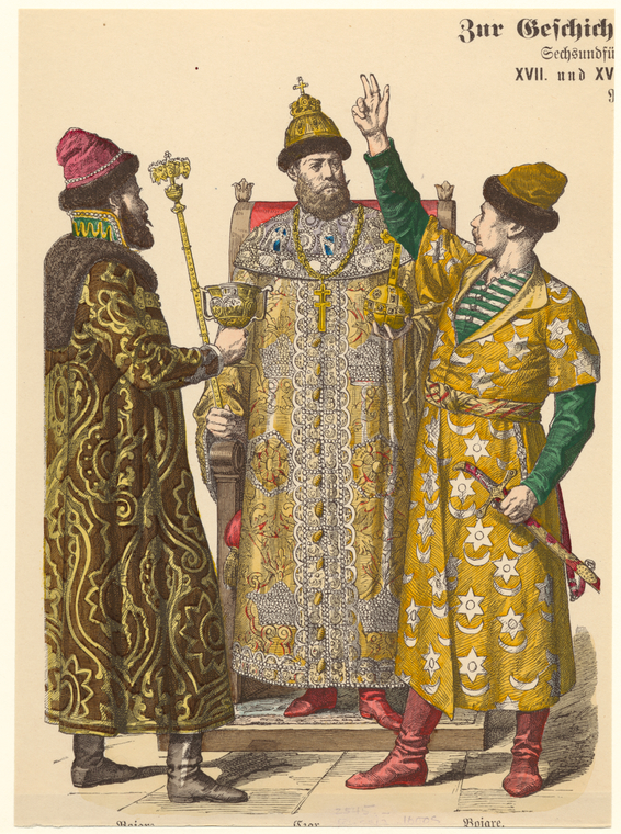 Tsar and boyars, Russia, 17th-18th centuries - NYPL Digital Collections
