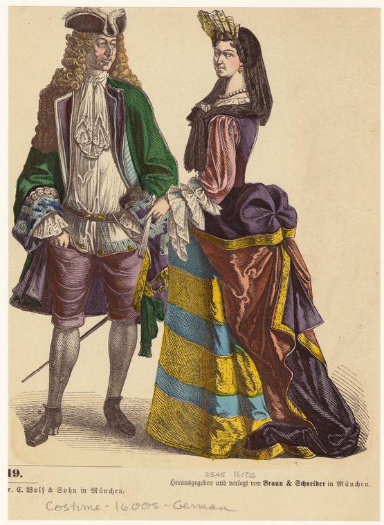 German man and woman, seventeenth century - NYPL Digital Collections