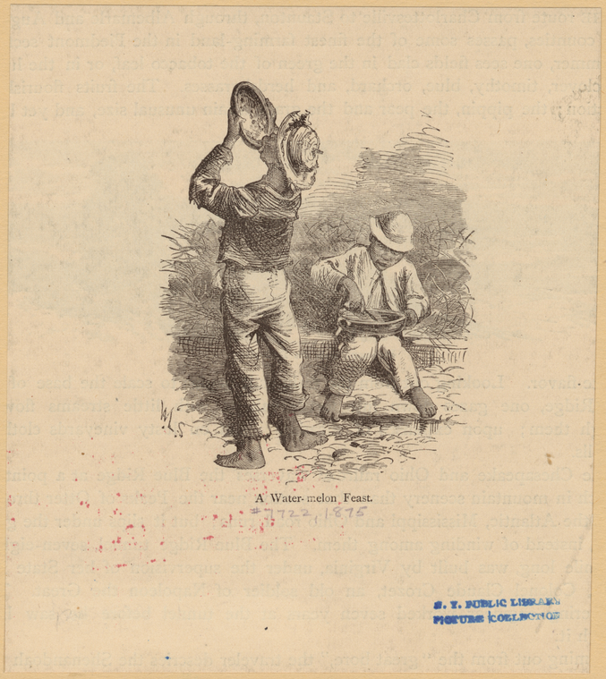 A water-melon feast - NYPL Digital Collections
