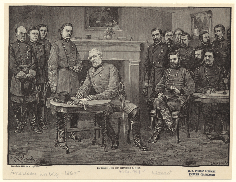 Surrender of General Lee - NYPL Digital Collections