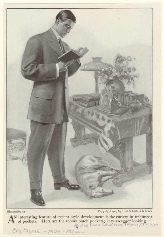 Men reading a book, 1901s - NYPL Digital Collections