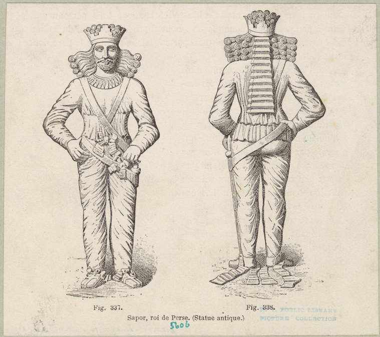 Sapor, roi de Perse (statue antique) - NYPL Digital Collections