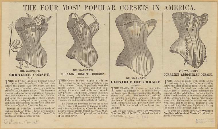 The four most popular corsets in America - NYPL Digital Collections