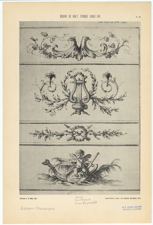 Oeuvre de Huet, époque Louis XVI - NYPL Digital Collections