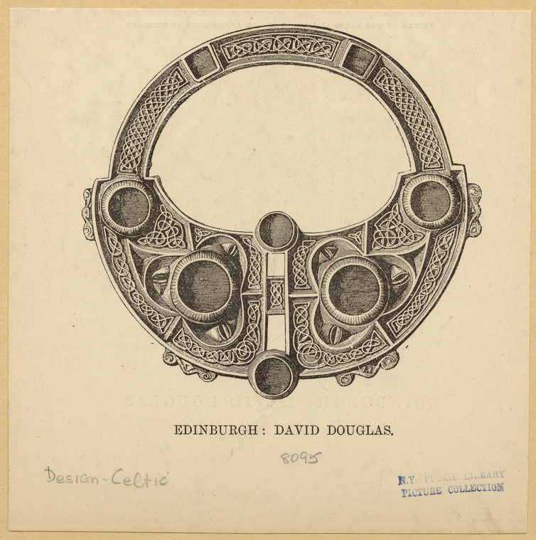Celtic art object, Edinburgh - NYPL Digital Collections