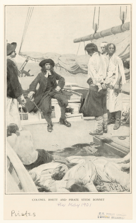 Colonel Rhett and pirate Stede Bonnet - NYPL Digital Collections
