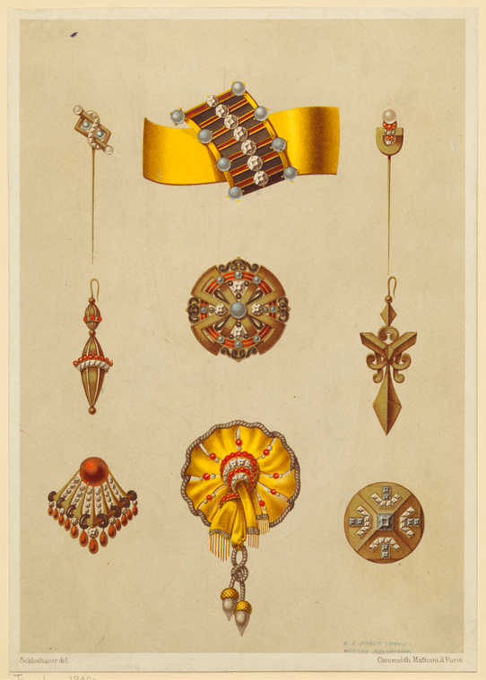 Jewelry, nineteenth century - NYPL Digital Collections