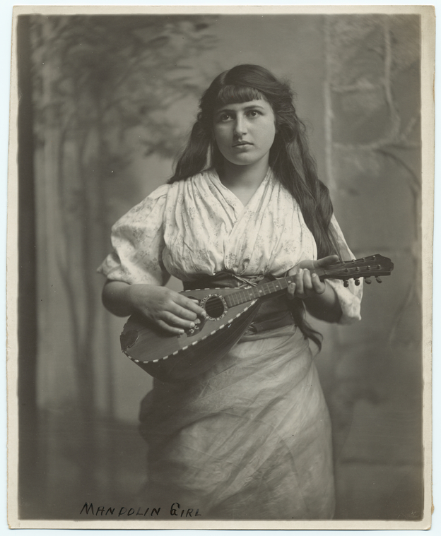 Mandolin girl - NYPL Digital Collections