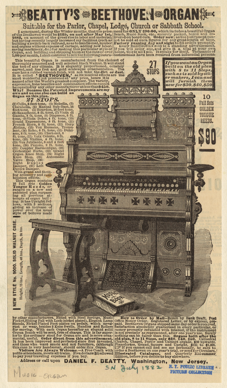 Beatty's Beethoven organ - NYPL Digital Collections