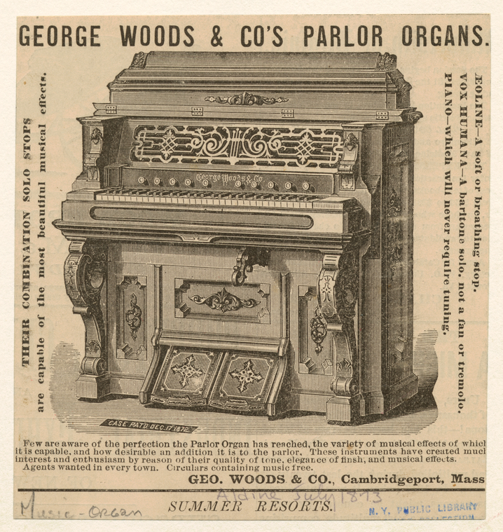 George Woods & Co's parlor organs. - NYPL Digital Collections