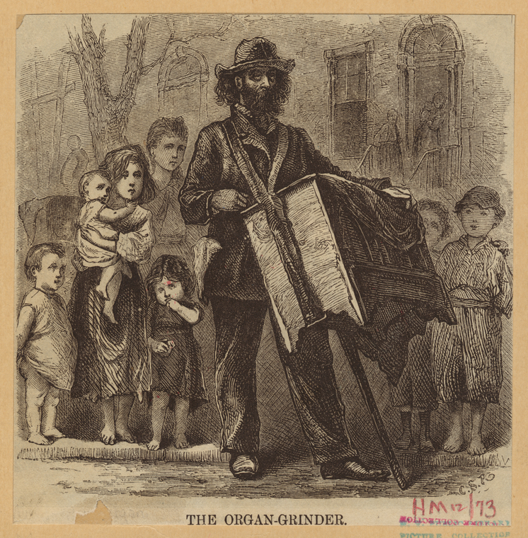 The organ-grinder. - NYPL Digital Collections