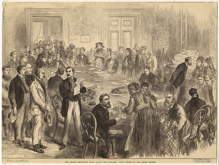 The French emigration from Alsace and Lorraine - NYPL Digital Collections
