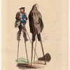 Shepherd Resting On Stilts And Knitting. - NYPL Digital Collections