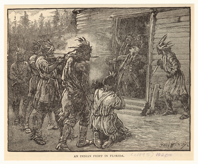 An Indian fight in Florida - NYPL Digital Collections