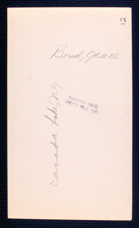 Grace Bond - NYPL Digital Collections