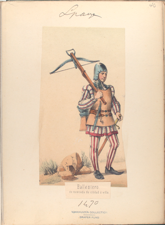 Ballestero, de mesnada de cibdad ó villa ([Año] 1470) - NYPL Digital ...