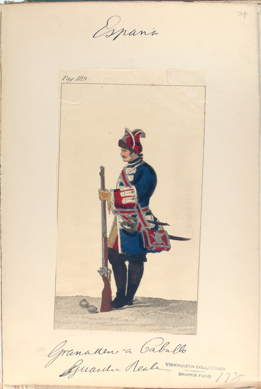Granadero a caballo. Guardia Real. 1735 - NYPL Digital Collections