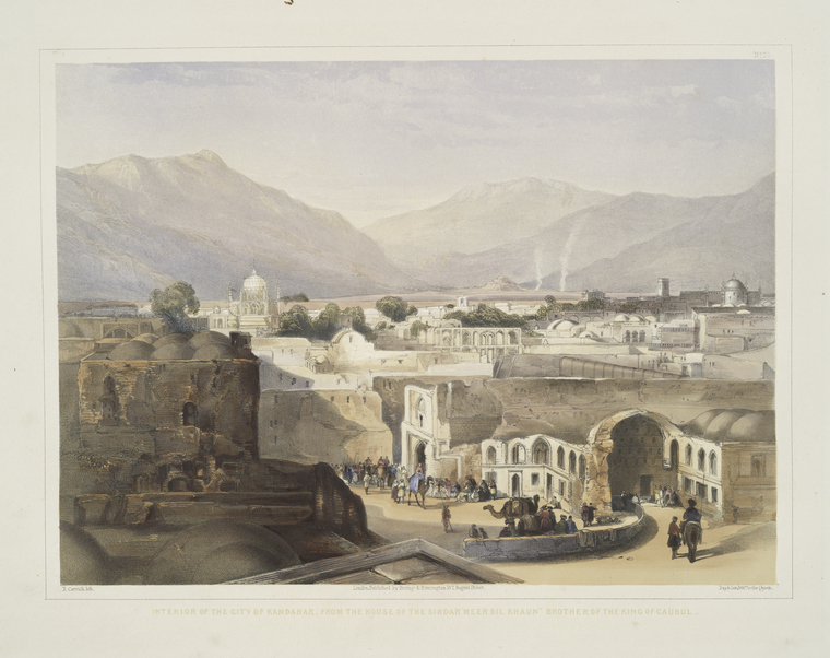 Interior of the city of Kandahar, from the house of the sirdar "Meer ...