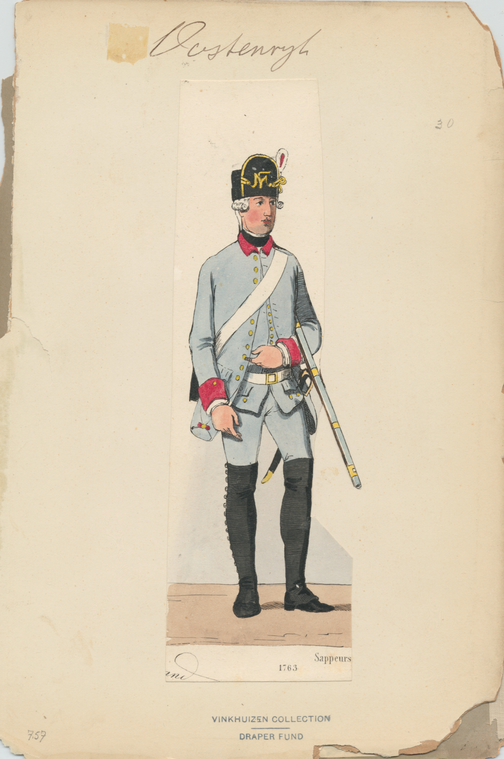 Sappeurs. 1763 - NYPL Digital Collections