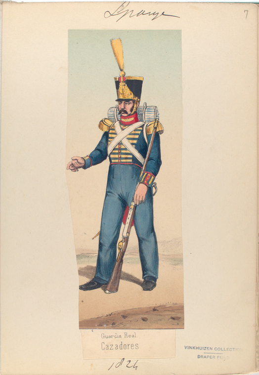 Guardia real. Cazadores. 1824 - NYPL Digital Collections