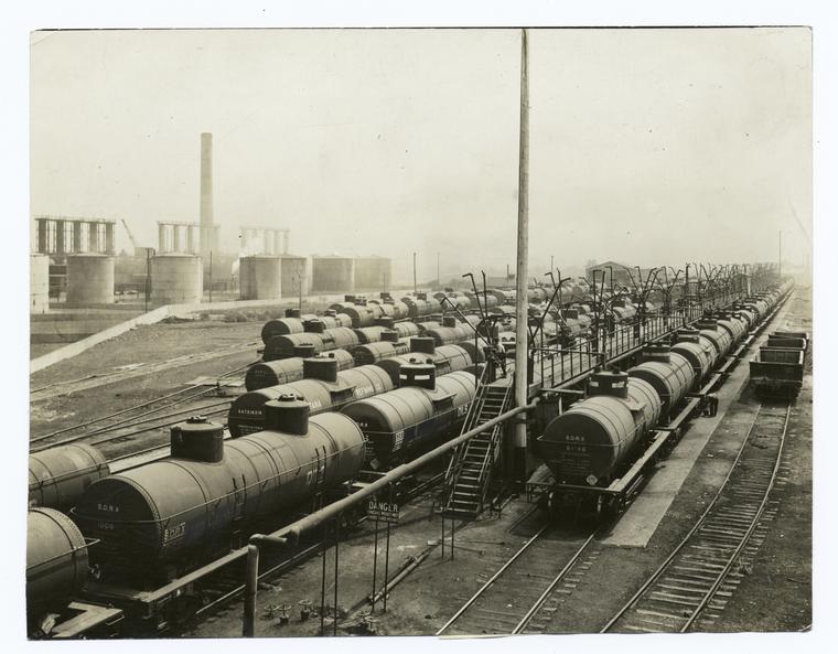 Loading Tank Cars. - NYPL Digital Collections