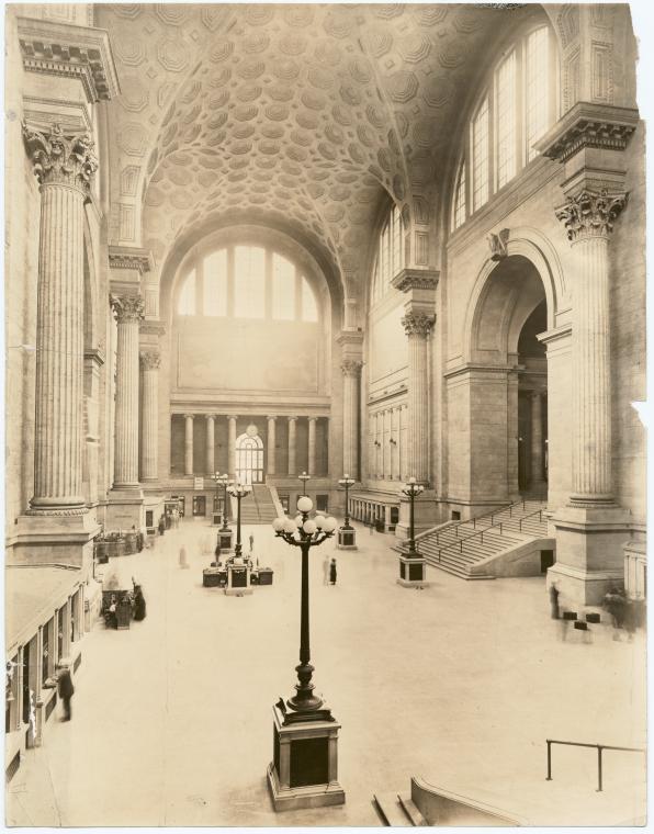 Interior of Main Concourse - NYPL Digital Collections