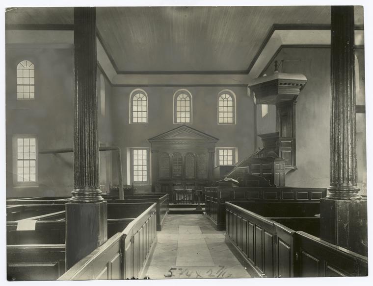 Interior of Aquia Church. - NYPL Digital Collections