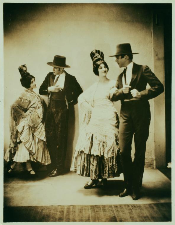 Ted Shawn and Denishawn Dancers in Pas de Quatre or Sevillanos (a dance ...