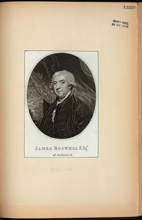 James Boswell of Auchinleck. - NYPL Digital Collections