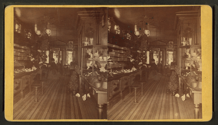 Danville: view of the interior of a millinery shop. - NYPL Digital ...