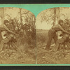 Four native Americans sitting on a hill. - NYPL Digital Collections