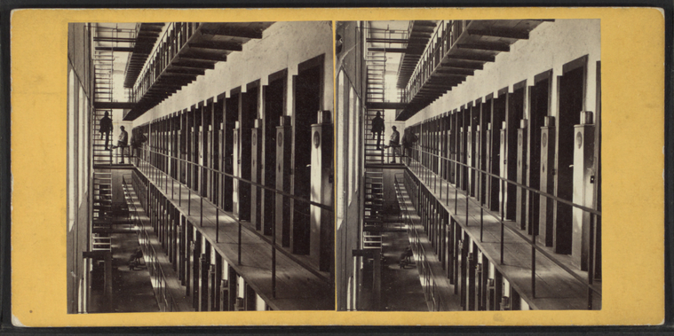 Sing Sing Prison, interior view. - NYPL Digital Collections