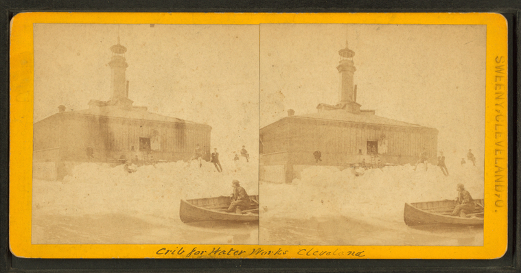 Crib for water works, Cleveland. - NYPL Digital Collections