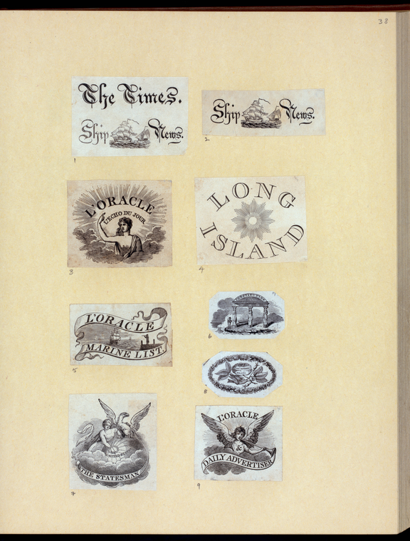 Letterheads and newspaper and journal flags - NYPL Digital Collections