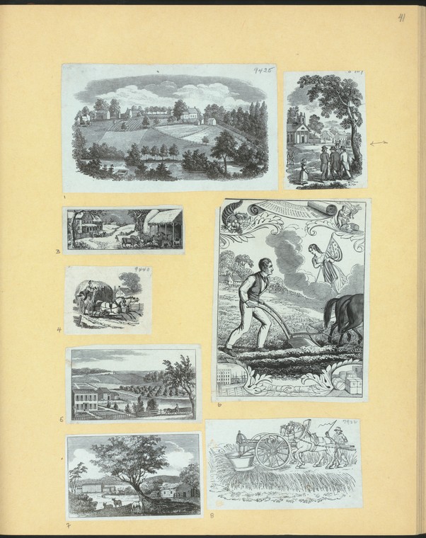 Farms in nineteenth-century America. - NYPL Digital Collections