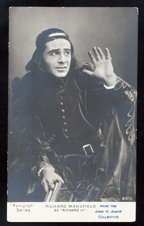 Richard Mansfield as "Richard III" - NYPL Digital Collections