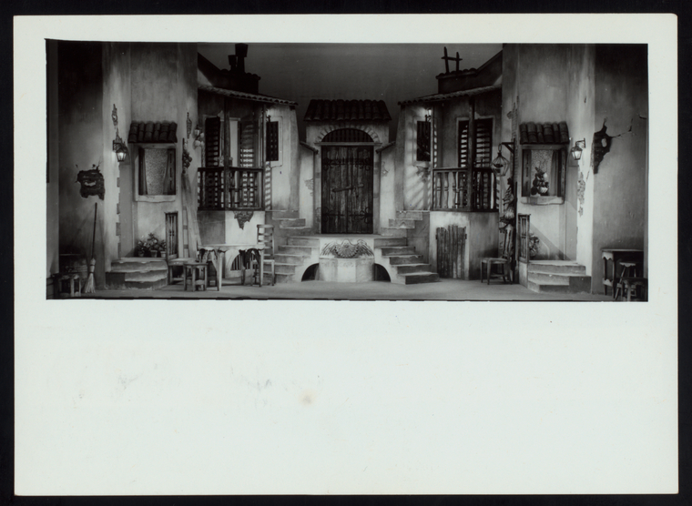 Set design for the stage production Mine Hostess - NYPL Digital Collections